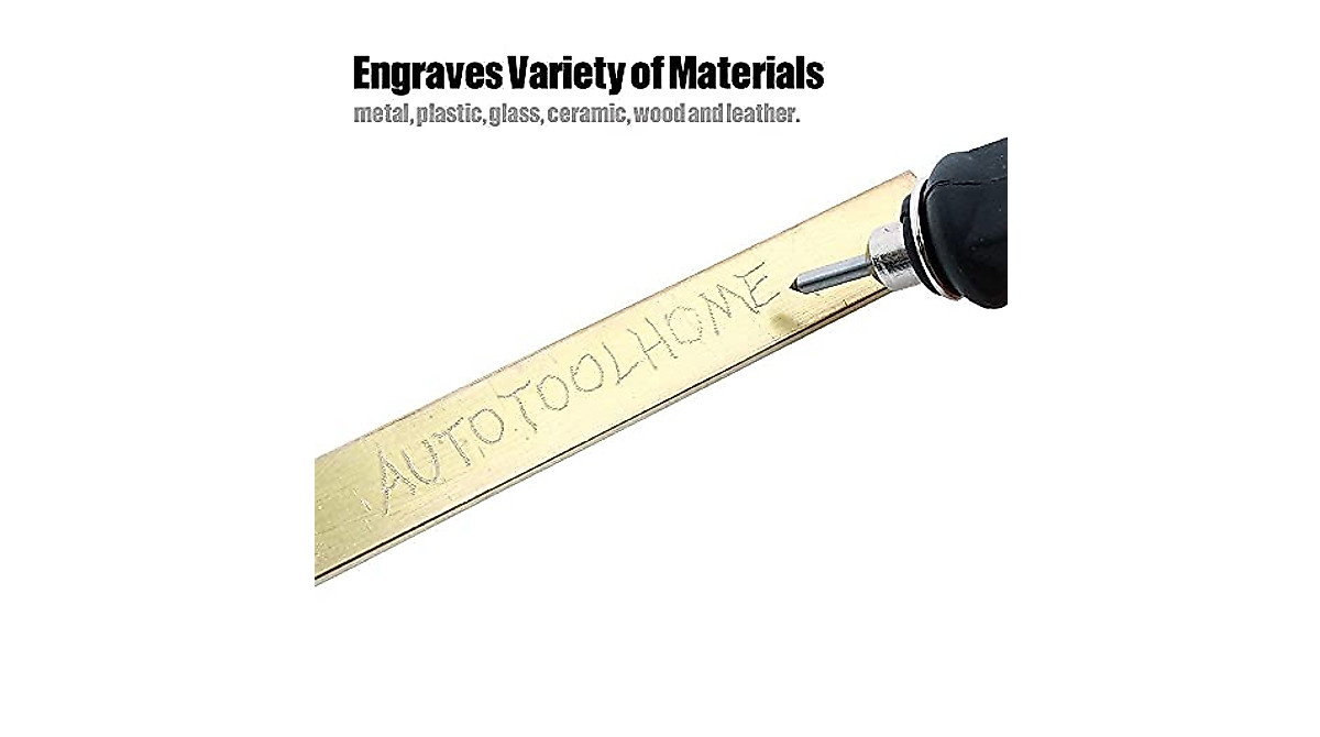 AUTOTOOLHOME 10pcs Carbide Engraving Bits for Metal, Wood, Plastic