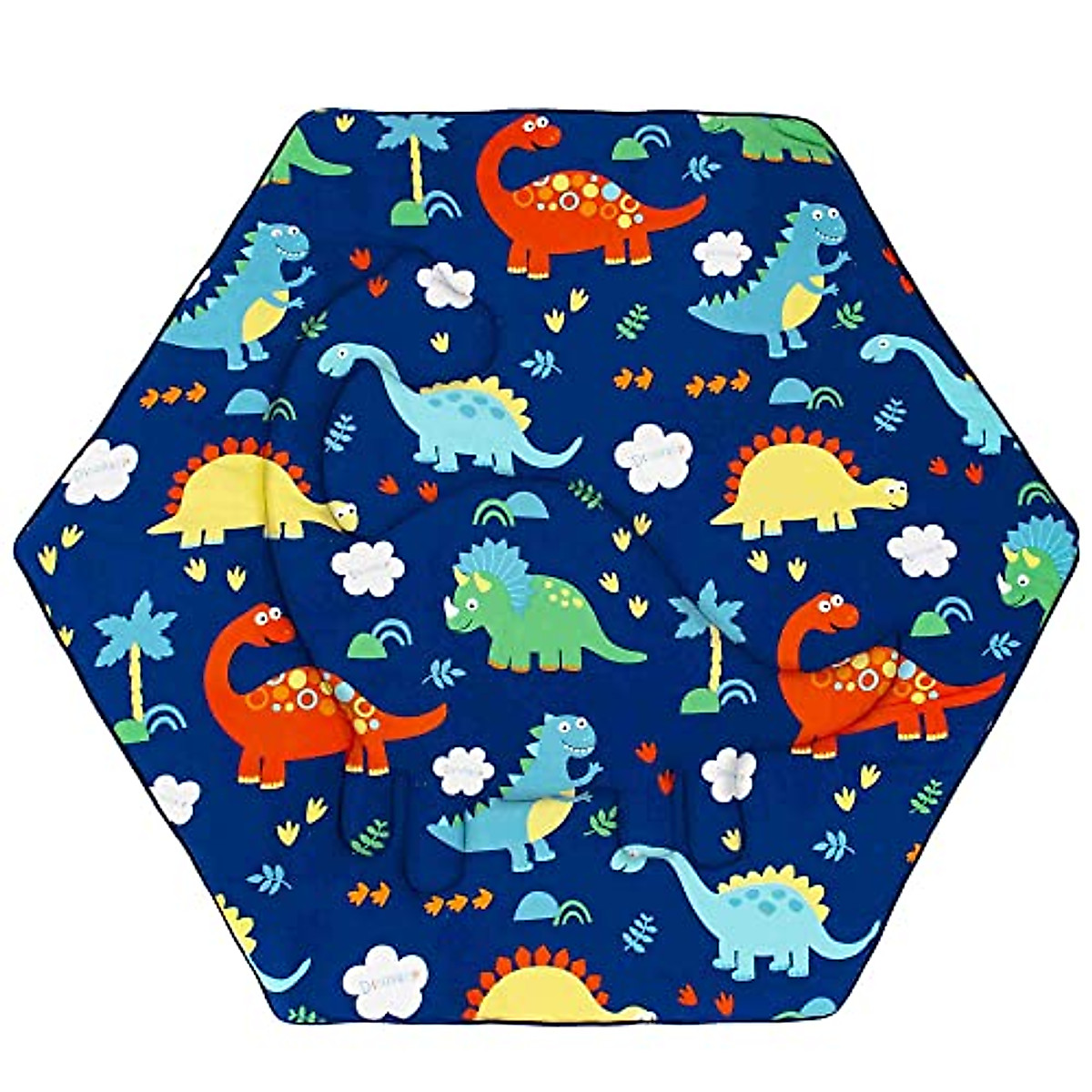 UOMNY Hexagon Playpen Mat Baby Play Mat Fits for Regalo Play Yard 48Inch and Hiccapop 53" PlayPod (52X45) 6 Pane Playard Pad Non Slip Playpen Mats for Babies and Toddlers
