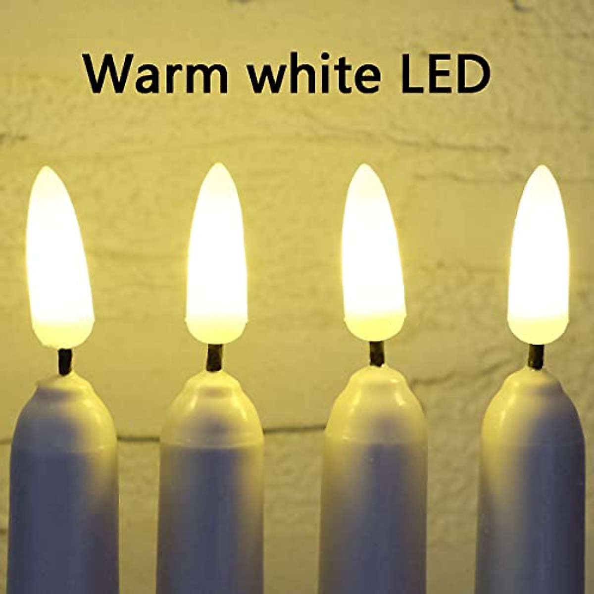 10Pack Flameless Taper Candles, Ivory WAX Coverd, 11-Inch, LED Battery Flickering Candle with 2 Remote Controls, Timer, for Candle Holders and Candlesticks, for Wedding, Christmas, Patry, Hotel