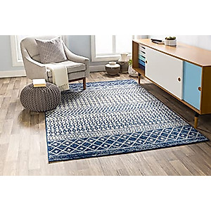 Artistic Weavers Chester Boho Moroccan Area Rug 7'10" x 10'3", Royal Blue