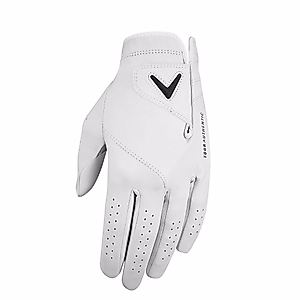 Callaway Golf Tour Authentic Glove (Worn on Left Hand, Standard, XX-Large, White 2019)