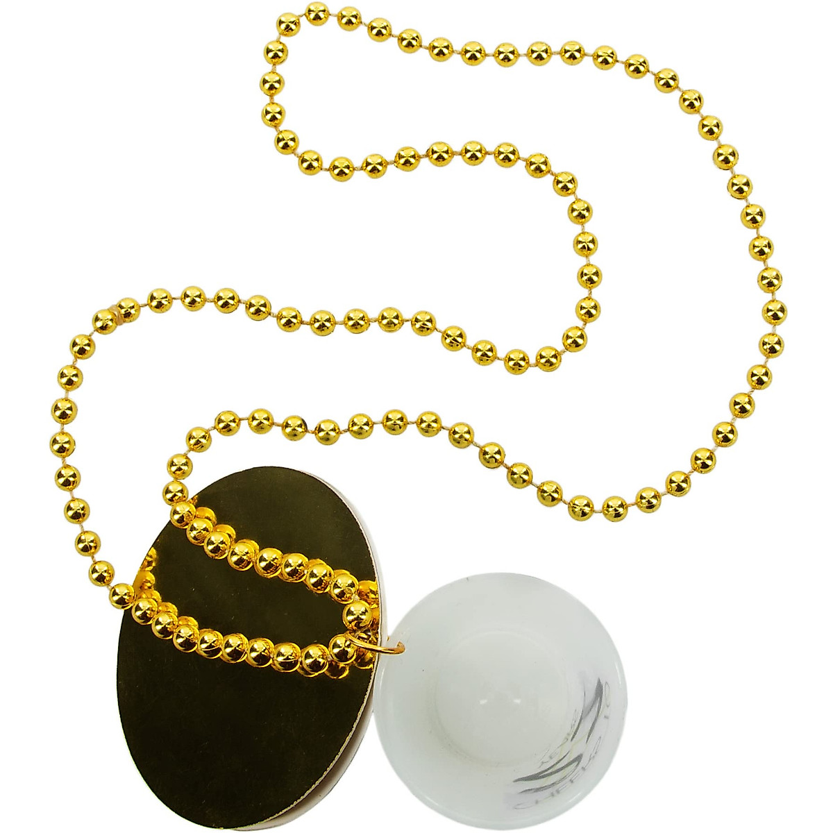 Pavilion Gift Company 40th Birthday Shot Glass Necklace, 1 Count (Pack of 1), Purple