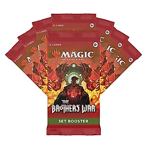 Magic The Gathering The Brothers War Bundle | Transformers Card, 8 Set Boosters, and Accessories