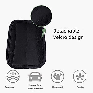 baixikly 2 Piece Car Seat Strap Pads Car Seat Straps Shoulder Covers for Baby Kids Seat Belt Covers for All Baby Stroller Harness Covers