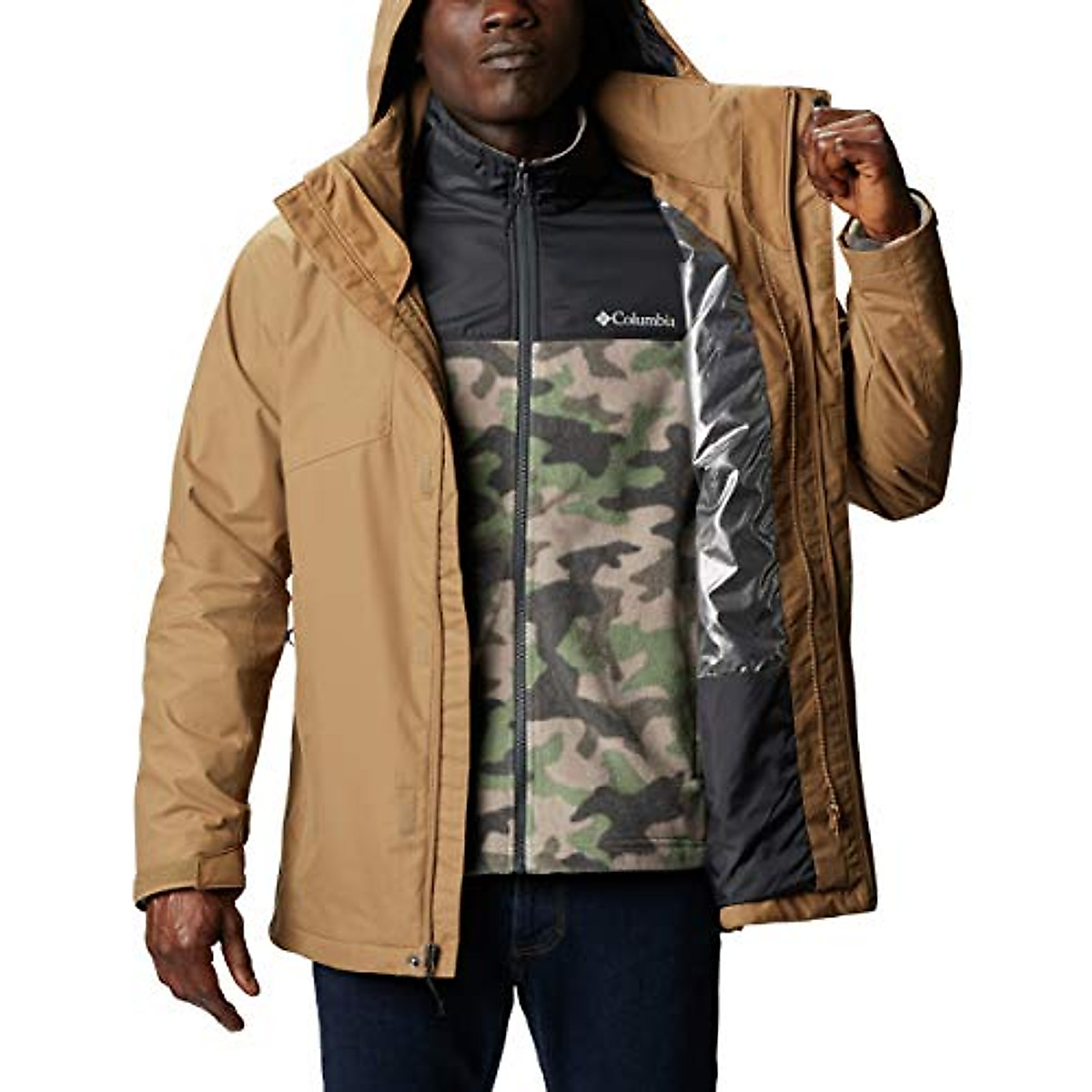 Columbia Men’s Bugaboo Ii Fleece Interchange Winter Jacket, Waterproof & Breathable