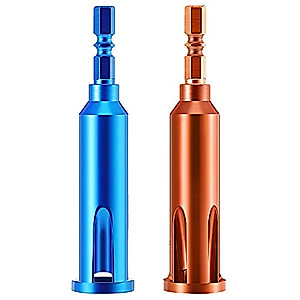 Wire Twisting Tools, Wire Stripper and Twister, Wire Terminals Power Tools for Stripping and Twisting Wire Cable (4, Blue and Orange)