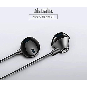 Earbuds Wired in Ear Headphones Earphones with Mic Volume Control for 3.5mm Samsung Galaxy, Google Pixel 5a 4a 3a XL, TCL 30 SE 20 SE 10 SE, Motorola Moto Nokia Blu Alcatel LG Tablet Laptop (Silver)