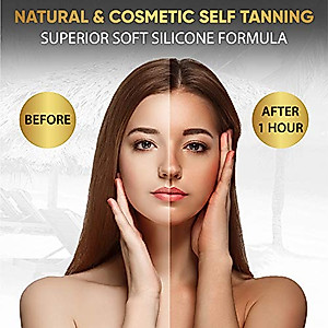 Dolce Black Bronzer Tanning Lotion - Indoor/Outdoor Tanning Lotion for Tattoo & Color Fade Protection - Anti-Orange, Anti-Aging & Anti-Wrinkle Natural Tanning Bed Lotion