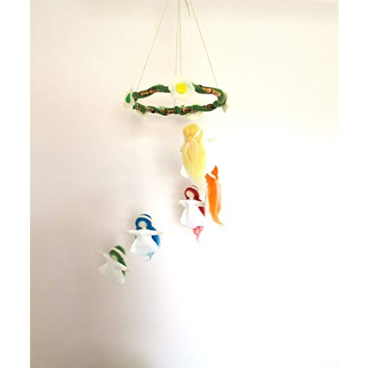 Fairies Mobile for Crib, Waldorf Mobile for Nursery Decor