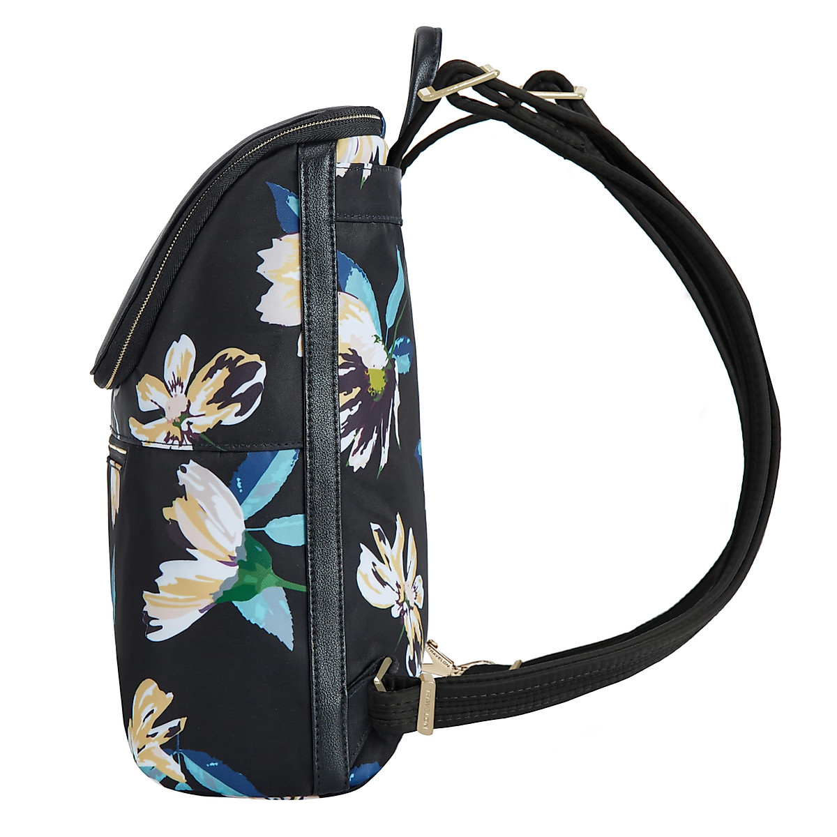 Travelon Addison-Anti-Theft Backpack, Midnight Floral, One Size