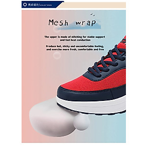 pearlzone Women's Comfort Light Weight Mesh Non Slip Work Shoes,Breathe MeshShoes Fashion Sneakers for Women (5.5,Black)