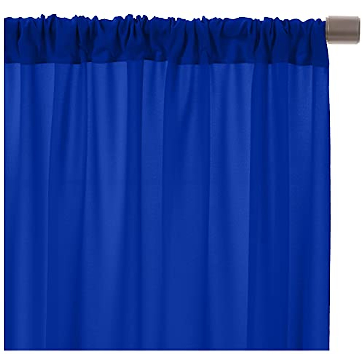 AK TRADING CO. 10 feet x 10 feet Polyester Backdrop Drapes Curtains Panels with Rod Pockets - Wedding Ceremony Party Home Window Decorations - Royal Blue (DRAPE-5x10-ROYAL)