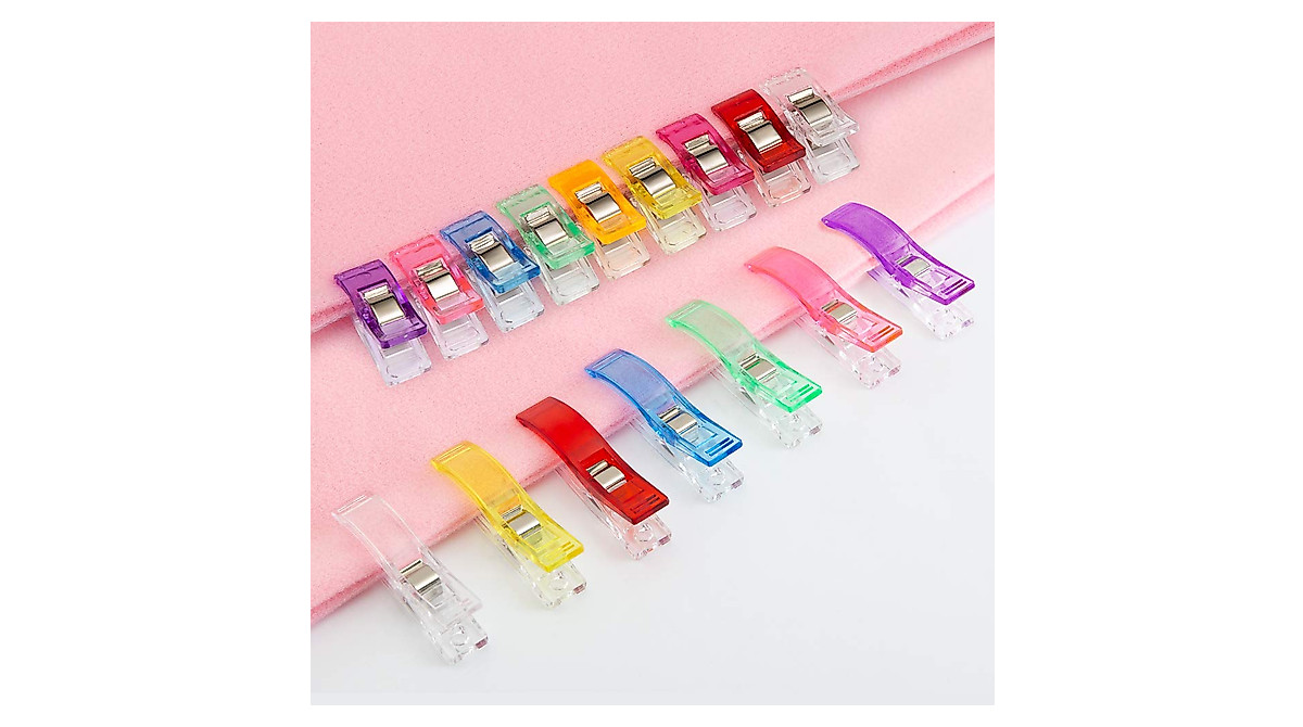Sewing Clips: 100 Assorted Craft Clips for Quilting