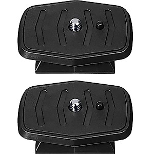 Weewooday 2 Pieces Tripod Quick Release Plate Tripod Adapter Mount Camera Tripod Adapter Plate Parts for Tripods and Cameras Tripod Mount QB-4W (35 x 35 mm/ 1.38 x 1.38 Inch)