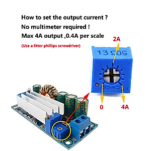 DC to DC Buck Boost Converter Adjustable Voltage CC CV Regulator 5-30V to 0.5-30V 4.2V 8.4V 12.6V 30W Power Supply Led Driver Constant Current Battery Charger with Charging Status Indicator