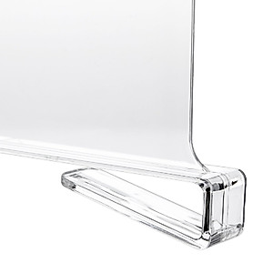 Juvale 6 Pack Clear Shelf Dividers for Closet Organization, Clothes Dividers for Shelves (8.25 x 11 in)