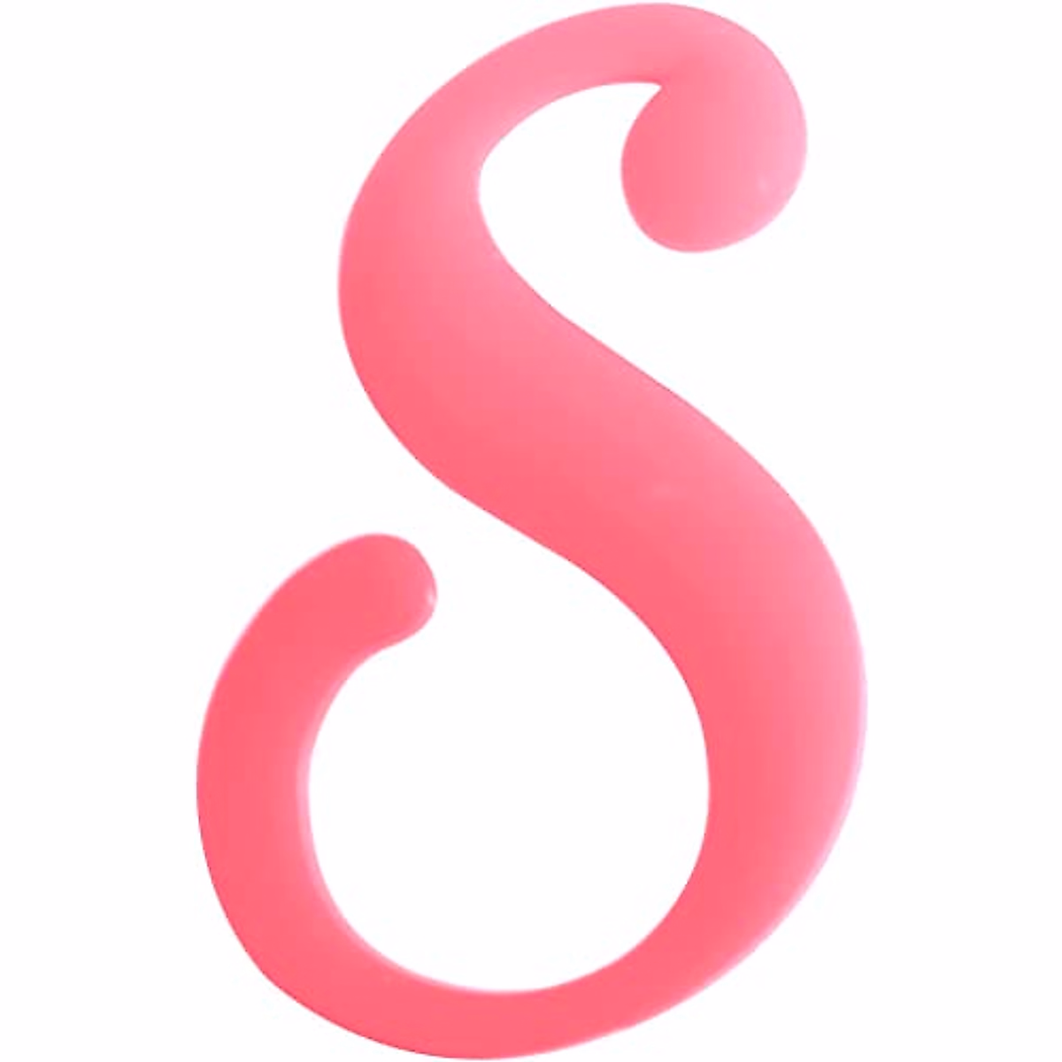 JinJing Accessories for Bogg Bag Handbag Beach Tote Personalized 3D Printed Decorative A-Z Alphabet Letters S Pink