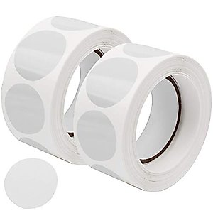 1000 Pcs Clear Retail Package Seals, 1 Inch Round Circle Wafer Seal Sticker Clear Round Labels for Envelopes, Box and Gift Packaging (500 Per Roll)