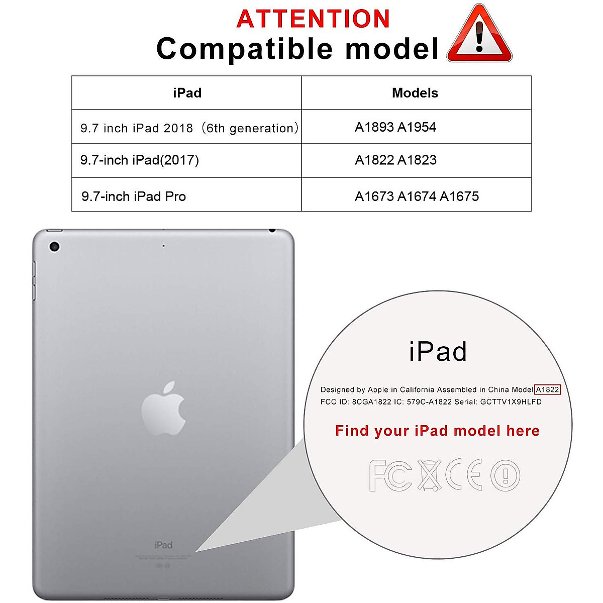 SPARIN 2 Pack Screen Protector for iPad 6th 5th Generation/iPad Air 2 9.7 inch, Tempered Glass Compatible with Apple Pencil