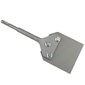 Sabre Tools 4 Inch SDS Plus Floor Scraper Tool Kit, Removes Thinset & Adhesives, Works with SDS-Plus Rotary Hammer (4" x 10") Tool, Extra Blade and Bolts