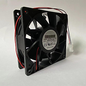PFB1224UHE Fan DC24V 2.40A 12CM 120mm L×120mm W×38mm H 2-Wire Inverter Cooling Fan