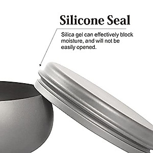 Airtight storage container with lid, airtight and waterproof containers - all made of pure titanium - keep content fresh and dry (2)