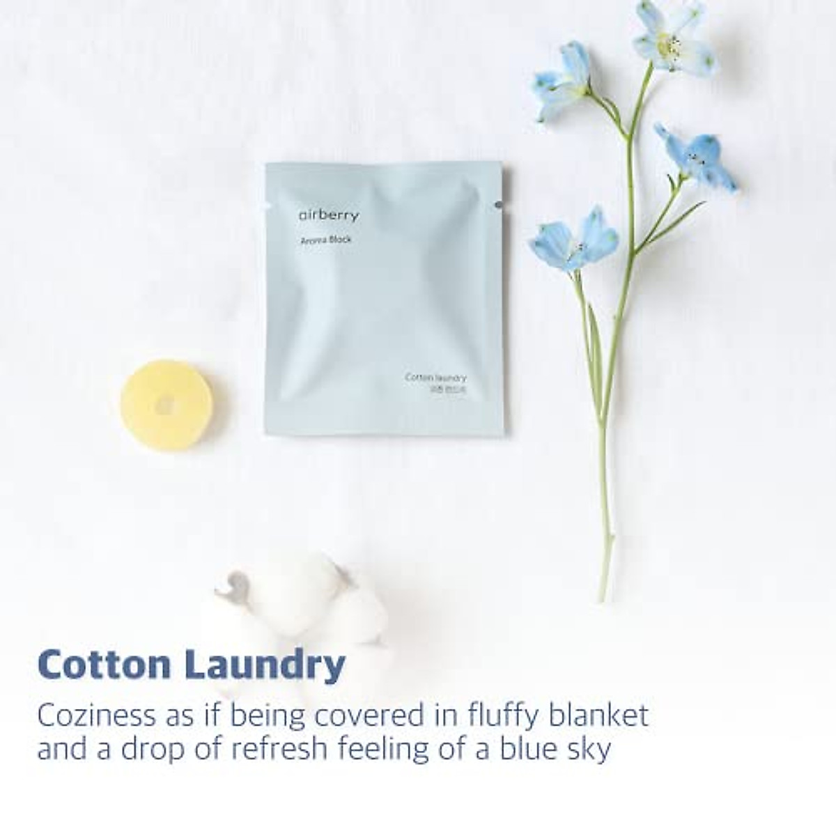 airberry NEW Smart Closet Automatic Management Device, Odor Eliminator, Electric air freshener for clothing, Remove odors, Wide scent, Cozy scent, for Closet, Dress room (Cotton Laundry, Device)