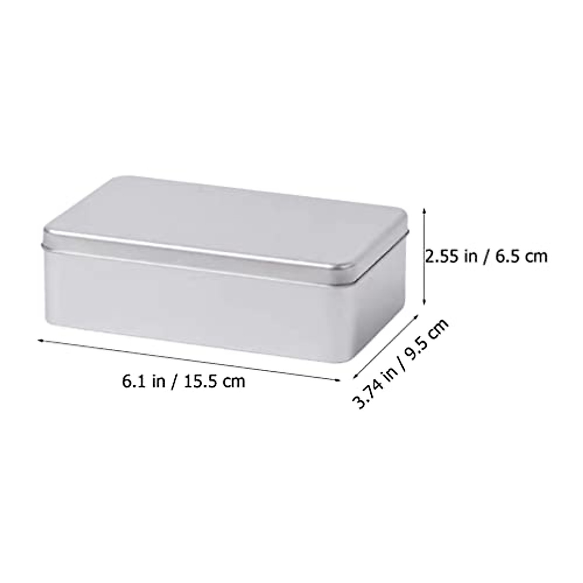 Zerodeko Cake Pans 2pcs Loaf Pan Stainless Steel Baking Bread Pan Toast Molds Empty Gift Boxes Cookie Case Metal Bakeware for Home Kitchen Meatloaf Cake Brownies Oven & Dishwasher Safe Cake Pan