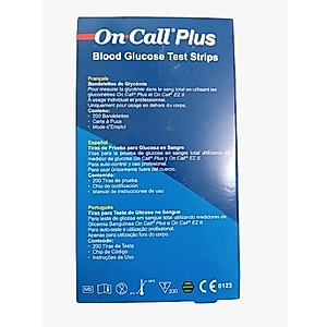 On Call Plus Blood Glucose Test Strips 200 Strips by Navnihaal