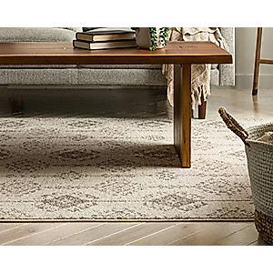 Well Woven Loop-De-Loop Concetta Moroccan Trellis Beige Kilim-Style 3'11" x 5'10" Area Rug