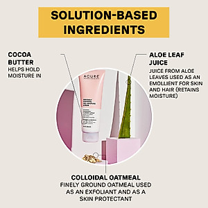 Acure 24HR Moisturizing Lotion - Soothing & Hydrating Unscented Body Lotion with Cocoa Butter & Colloidal Oatmeal - All Natural Moisturizer for Dry and Sensitive Skin - Vegan, Fragrance-Free, 8 Fl Oz