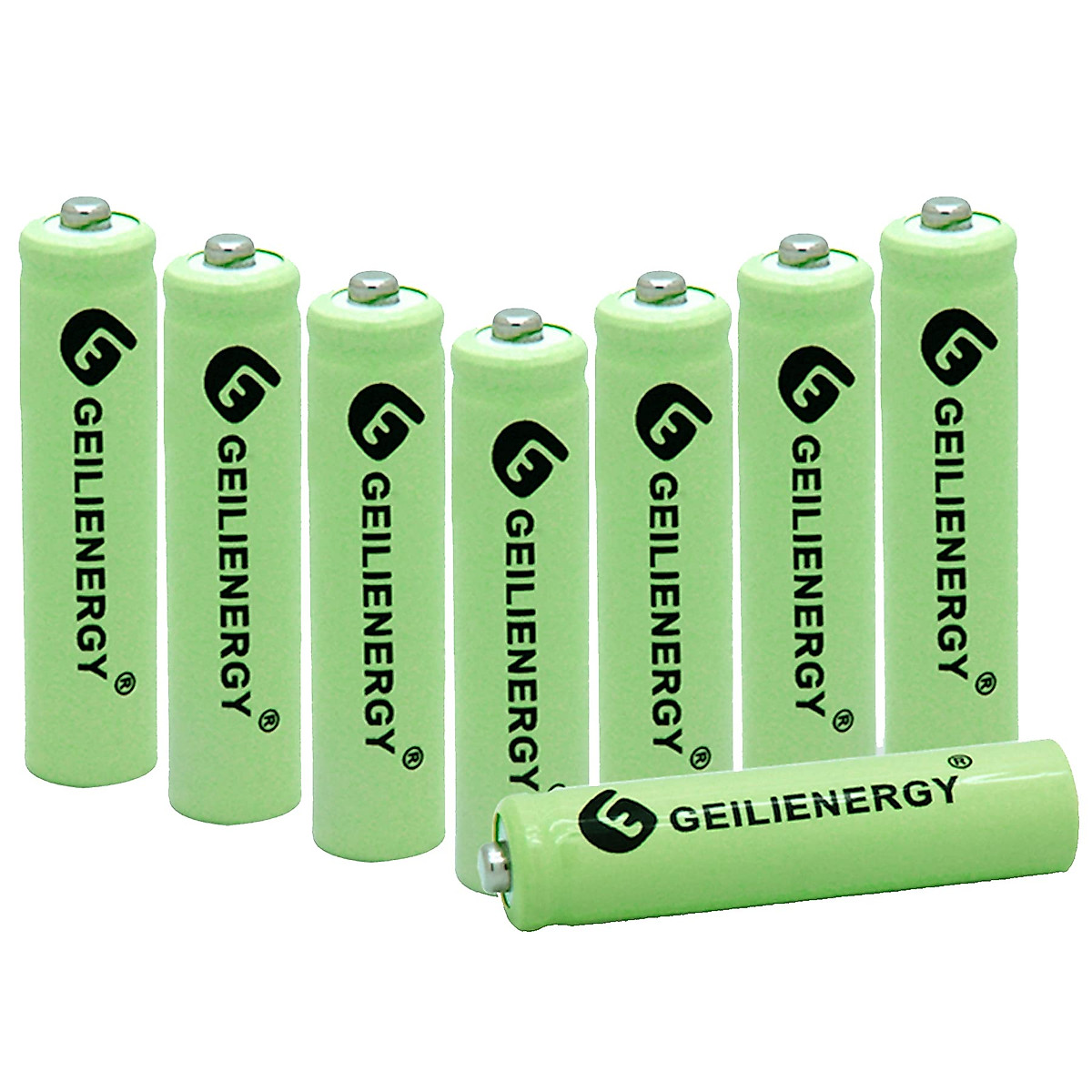 QBLPOWER Solar Light Batteries AAA Triple A NIMH 600mAh 1.2V Rechargeable for Garden Lights Remotes Mice(8Pcs)