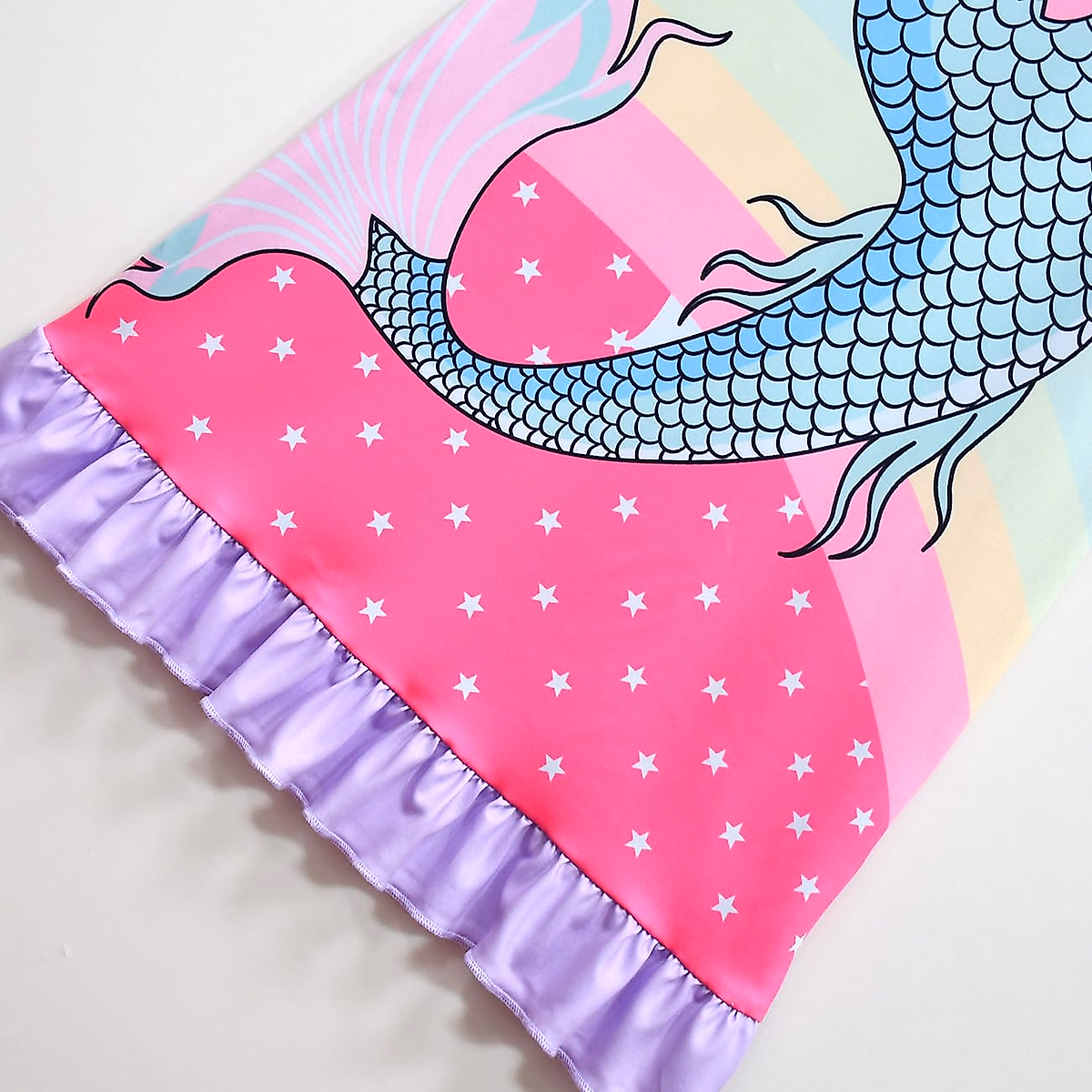 AOVCLKID Little Girls Casual Dress Infant Cartoon Princess Printed Dress(6 Years,Purple 6)