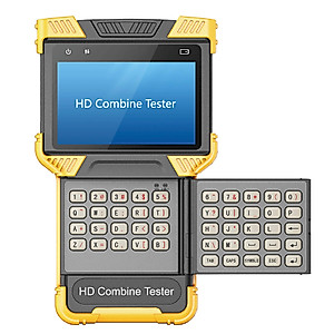 5 in 1 CCTV Tester Support Upt to 4K IP Camera & Up to 8 Megapixel AHD, TVI, CVI & CVBS Analog Camera, Security Video Monitor with 4" Screen, Keypad, POE Out, PTZ