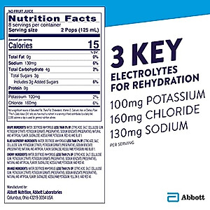 Pedialyte Electrolyte Solution Pops Variety (Does not ship frozen), 2.1 Fl Oz (Pack of 16)