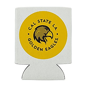 California State University Los Angeles Golden Eagles Logo Can Cooler - Drink Sleeve Hugger Collapsible Insulator - Beverage Insulated Holder