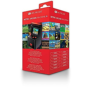 My Arcade Retro Arcade Machine X Playable Mini Arcade: 300 Retro Style Games Built In, 5.75 Inch Tall, AA Battery Powered, 2.5 Inch Color Display, Illuminated Buttons, Speaker, Volume Control