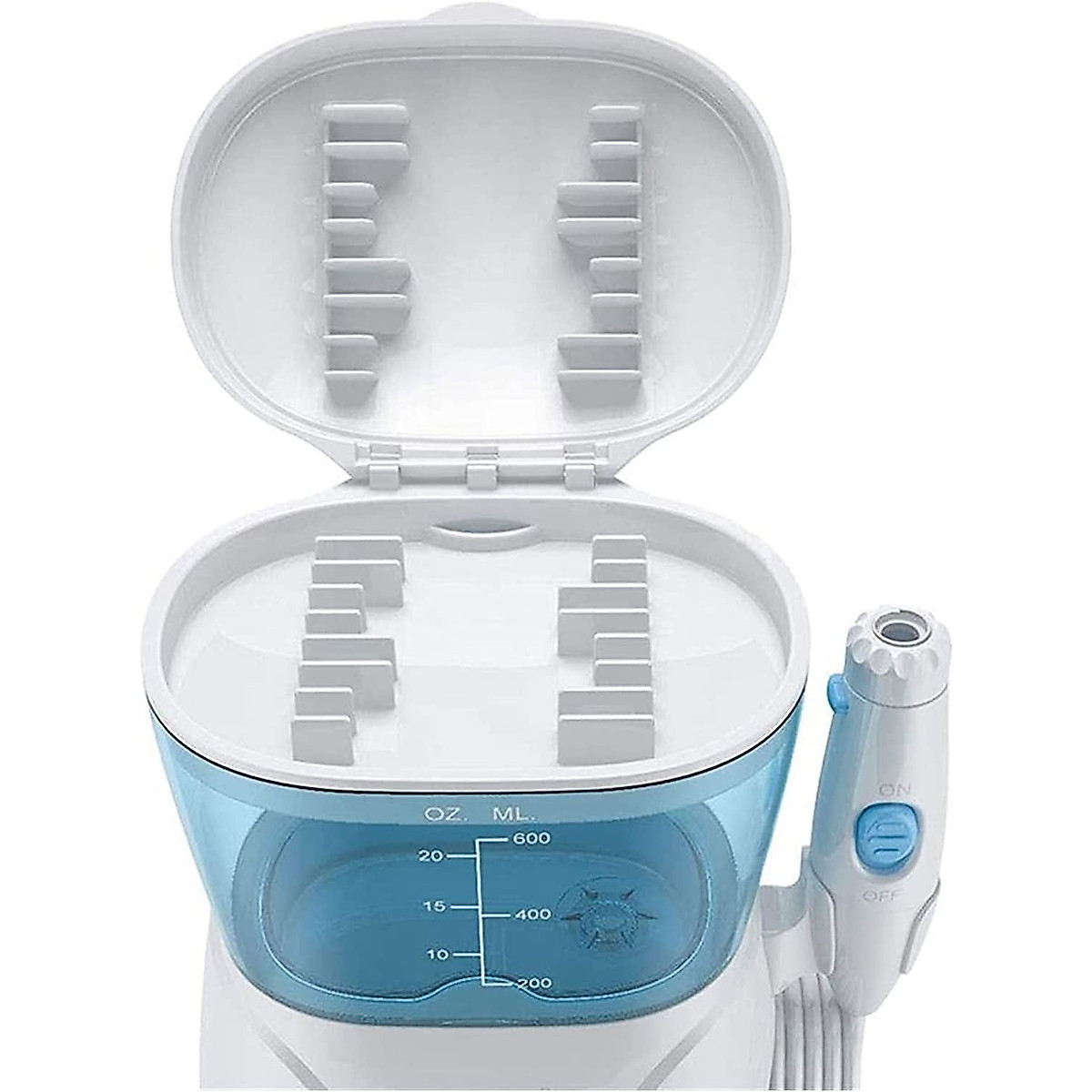 GIENEX Water Flosser 600ml Dental Oral Irrigator Teeth Cleaner for Personal Braces Care Teeth Cleaning, 8 Multifunctional Jet Tips and 10 Adjustable Water Pressure Perfect for Family