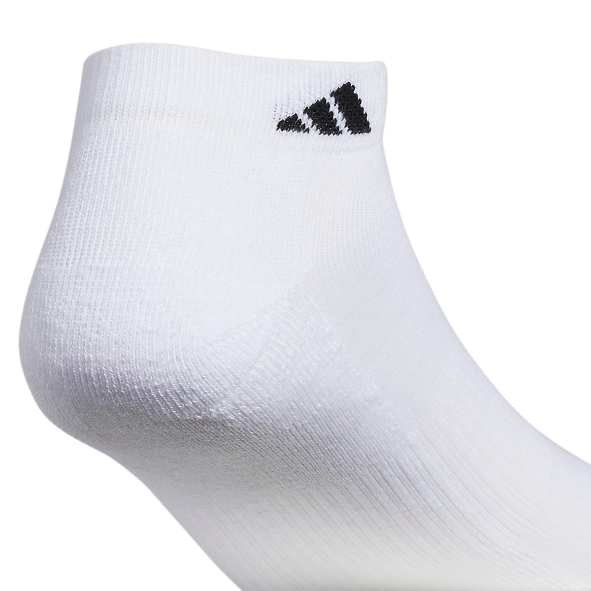adidas Men's Athletic Cushioned Low Cut Socks with Arch Compression for a Secure fit (6-Pair), White/Black, XL