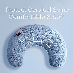 Les Arbres Fair Little Pillow for Cats, Ultra Soft Fluffy Pet Calming Toy Half Donut Cuddler for Joint Relief Sleeping Improve Machine Washable