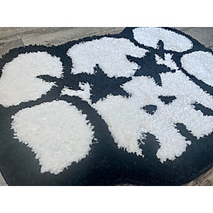 LUXAPE Ka-ws Rug - Bape Star Rug - Hypebeast Room Decor - Handmade & Premium- 27in W * 20in L (70 * 50cm) - Ka-ws Design - Hypebeast Rug - Preppy Decor - Bape Rug - Luxape Rug (Kawed)