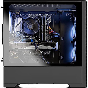 Skytech Gaming Blaze 3.0 Black Gaming PC Desktop – AMD Ryzen 5 3600 3.6 GHz, RX 6600XT, 1TB NVME SSD, 16G DDR4 3200, 600W Gold PSU, AC Wi-Fi, Windows 10 Home 64-bit