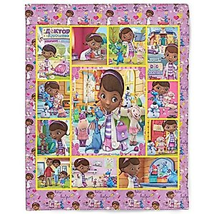 Fleece Sherpa Throw Blanket Doc Warm McStuffins Flannel Soft Bedding Quilt Winter Home Decor Room Essentials
