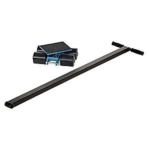 Vestil SSKT-3 Steerable Machinery Skate with 4 Nylon Roller, Steel, 11-1/2" Length, 8-1/2" Width, 4-1/2" Height, 3 Ton Capacity