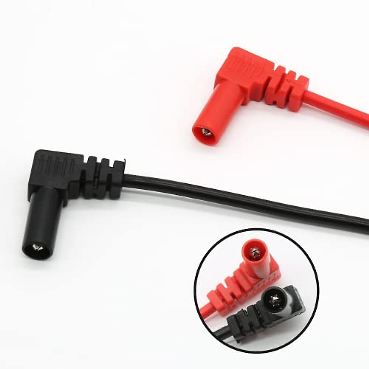 Waziaqoc Replacement Test Lead Set Multimeter Test Leads Kit Included 2pcs Test Lead & 2pcs Safety Alligator Clips