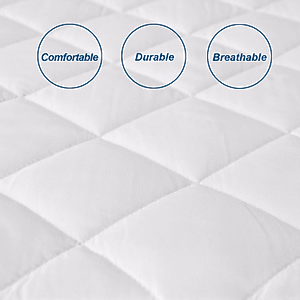 RV Short Queen Mattress Topper Pad Protector Waterproof, Absorbent 60" x 75" Mattress Pads Quilted Fitted Mattress Protector, Short Queen Mattress Cover for RV Queen Bed, Deep Pocket fit up to 18 Inch