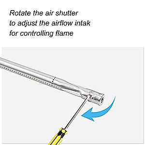 Derurizy Grill Burner Tubes for Napoleon Legend 485, LEX 485 605 730, Prestige 500, Mirage, LD485RB LD485RSIB, Stainless Steel Replacement Parts, 18 13/16", 4 Pack