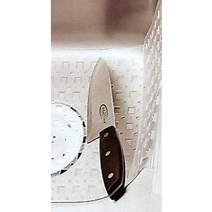 SET OF 2 - Clear Sink Mat Basin Protector, Perforated Design
