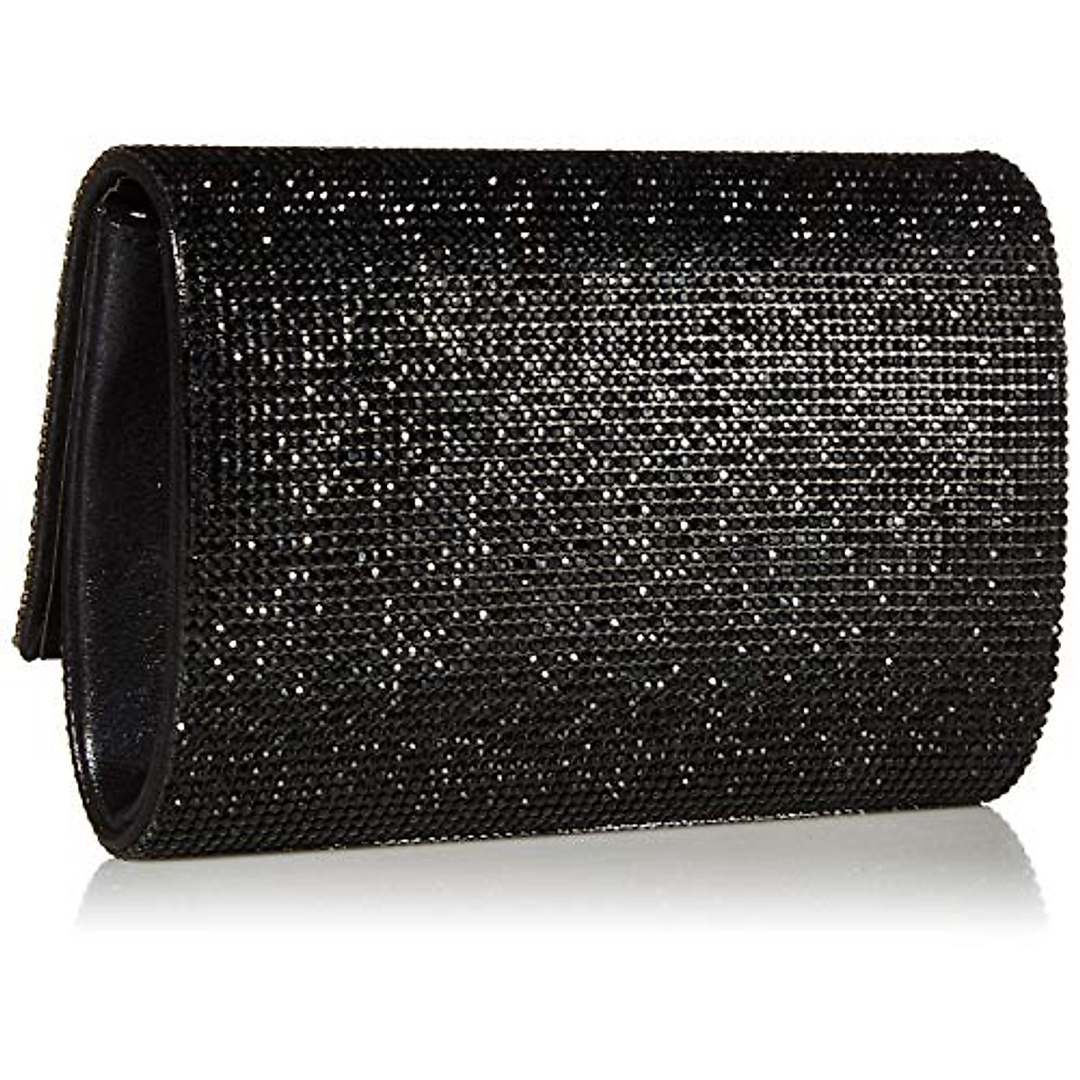 Jessica McClintock womens Alexis Sparkle and Shine Clutch Evening Bag, Black, One Size US