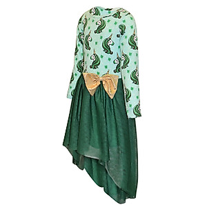 Girls Long Sleeve Tulle Tutu Dresses for Kid and Toddler Unicorn 4 Years